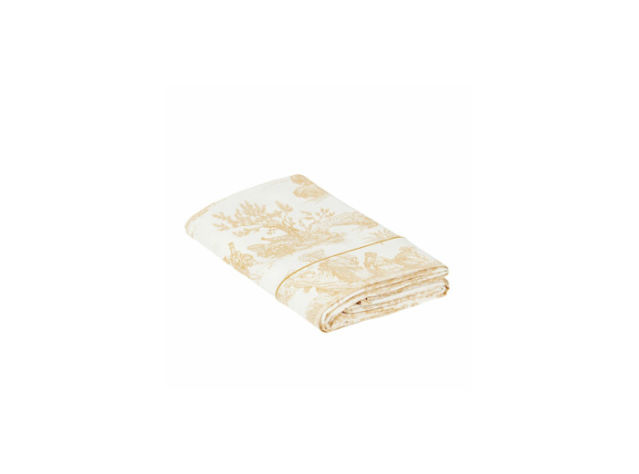 Drap plat Rêve en Or Toile de Jouy | Tradition des Vosges - Tradition ...