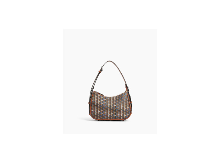 Petit sac porté épaule Camille en toile monogramme - Le Tanneur Corbeil