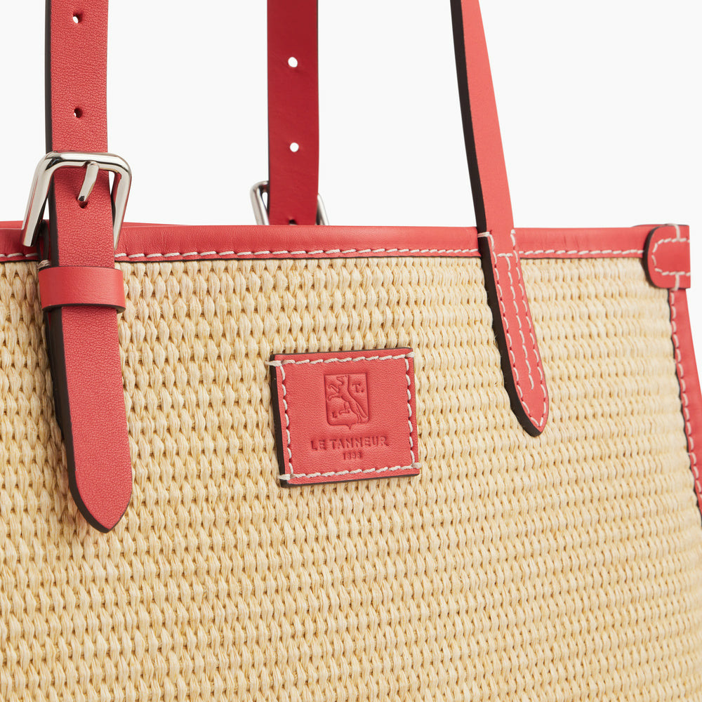 Sac cabas moyen modèle Camille Raphia - Le Tanneur Corbeil