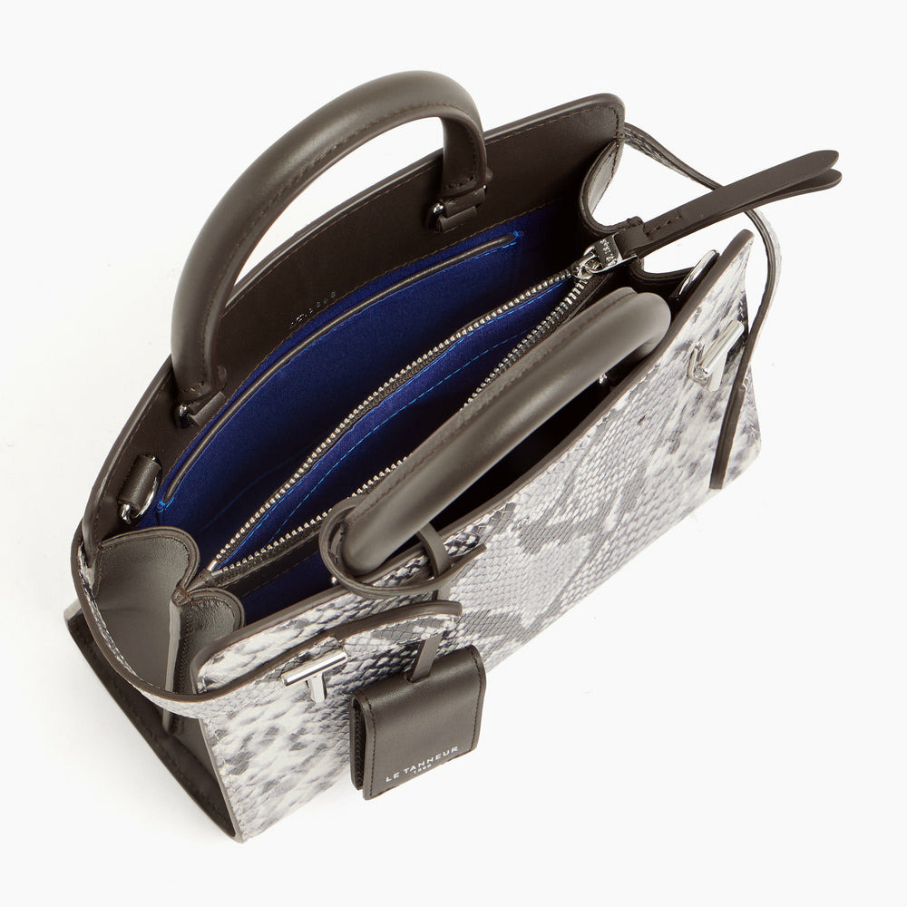 Petit sac à main Emilie en cuir effet python - Le Tanneur Corbeil
